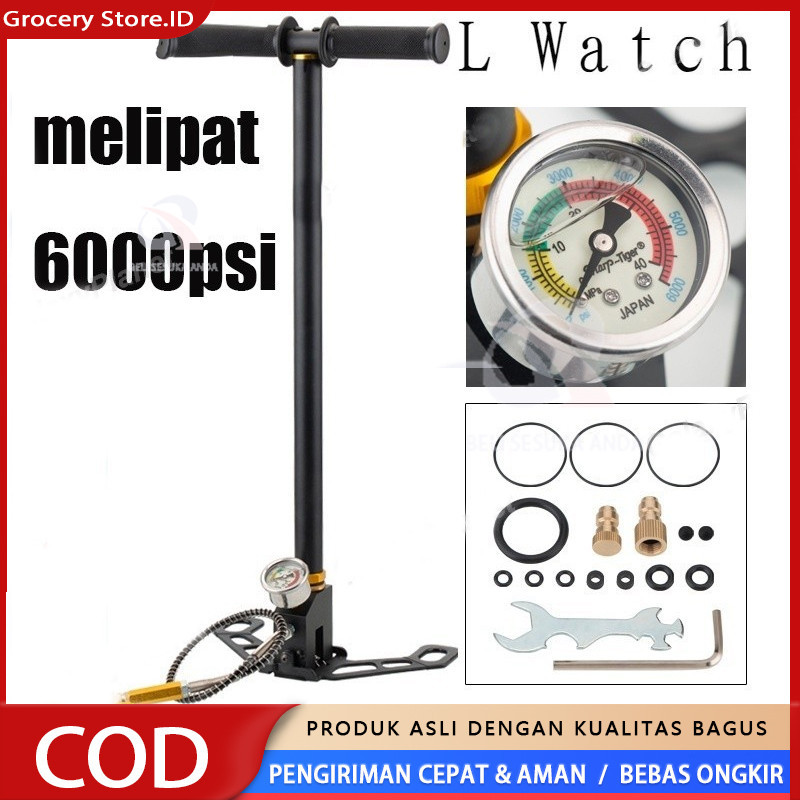 Jual 6000psi pompa pcp sniper kaki lipat kupu kupu Gauge POMPA PCP 4 Stage/6000 psi pompa pcp ...