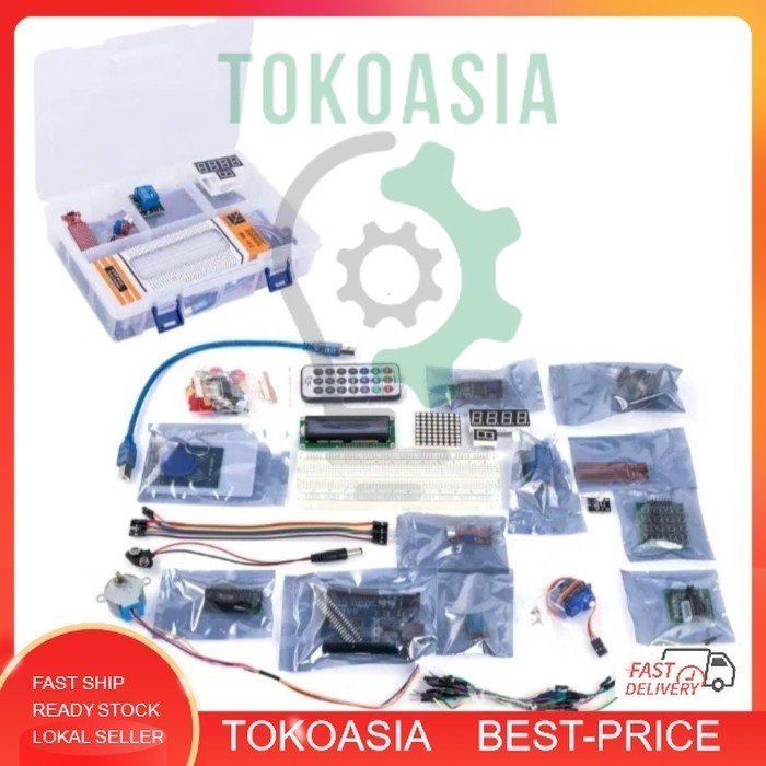 Jual Starter Kit Arduino Uno R3 Atmega328 Lengkap Paket Belajar Arduino