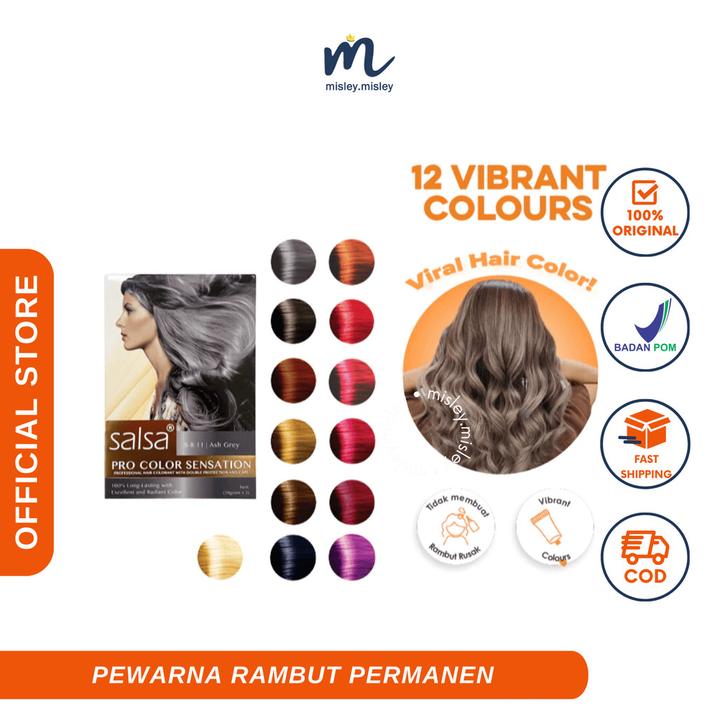 Jual MISLEY - SALSA Hair Color - Cat Semir Rambut Permanen - Pewarna ...