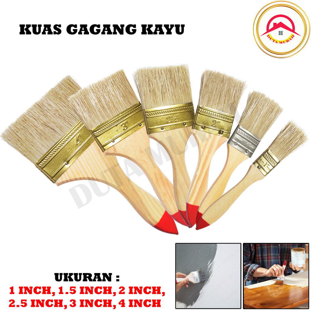 Jual Kuas Cat 1inch 1.5inch 2inch 2.5inch 3inch 4inch Kuas Tembok Kuas ...