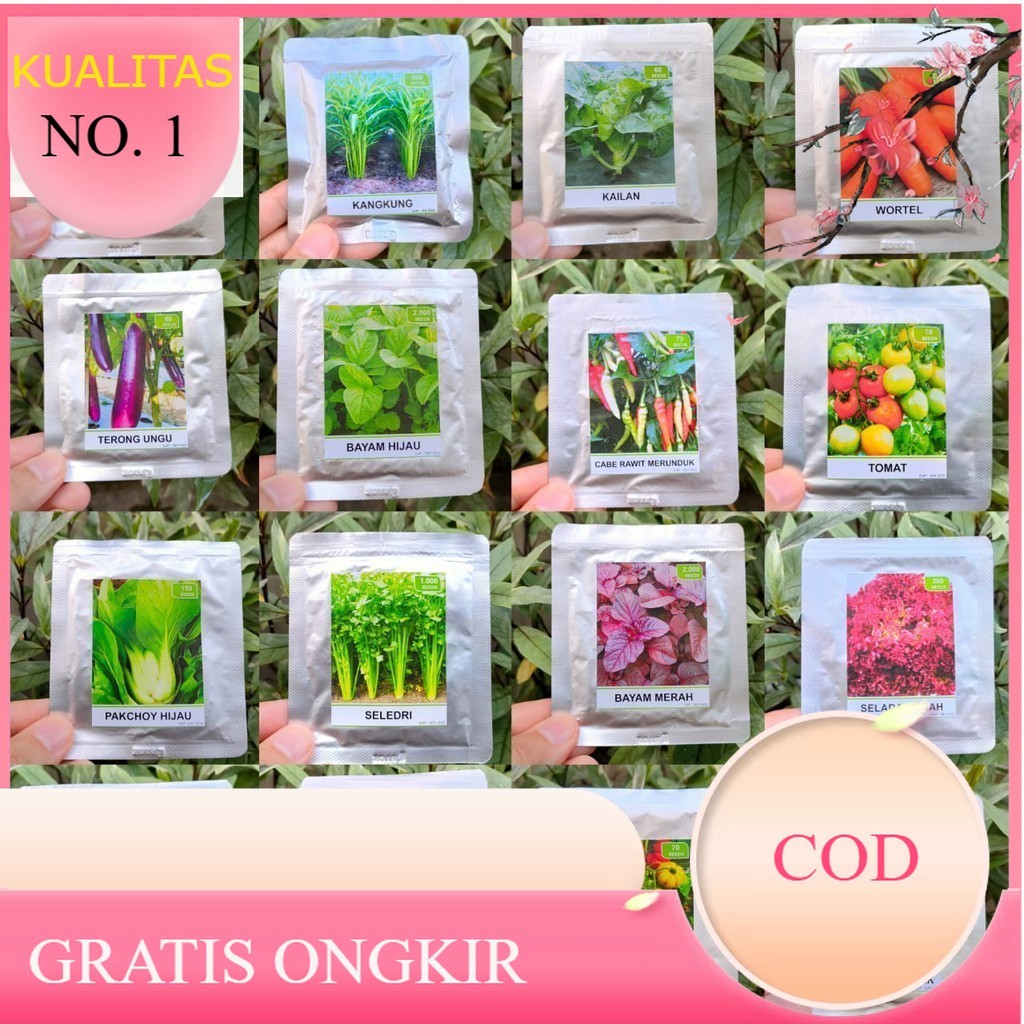 Jual Kemasan Benih Sayuran Lengkap Kemasan benih sayur dan benih buah ...