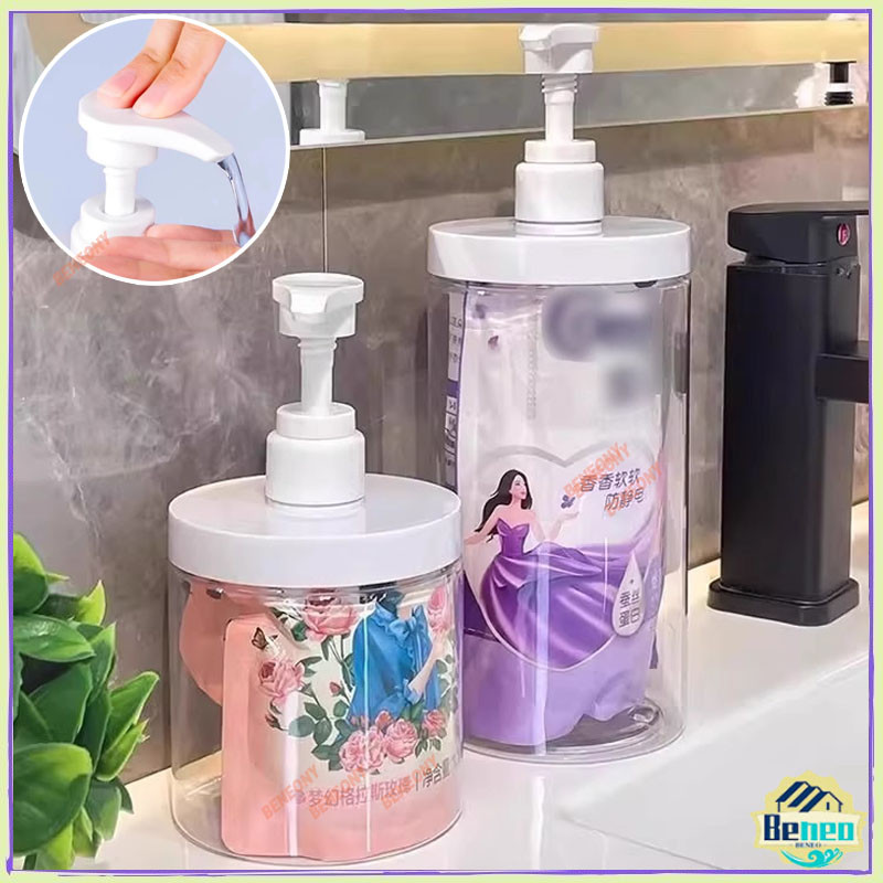 Jual 500/1000ML Botol Pompa Tekan Botol Sabun Detergen Botol Pompa ...
