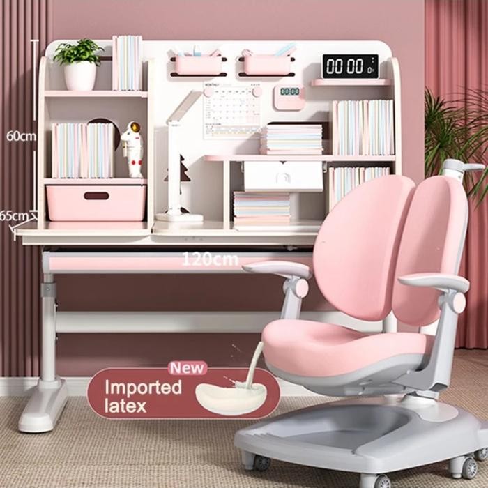 Jual ADJUSTABLE DESK WITH BOOK SHELF YOSHIMITSU / STUDY DESK / MEJA ...