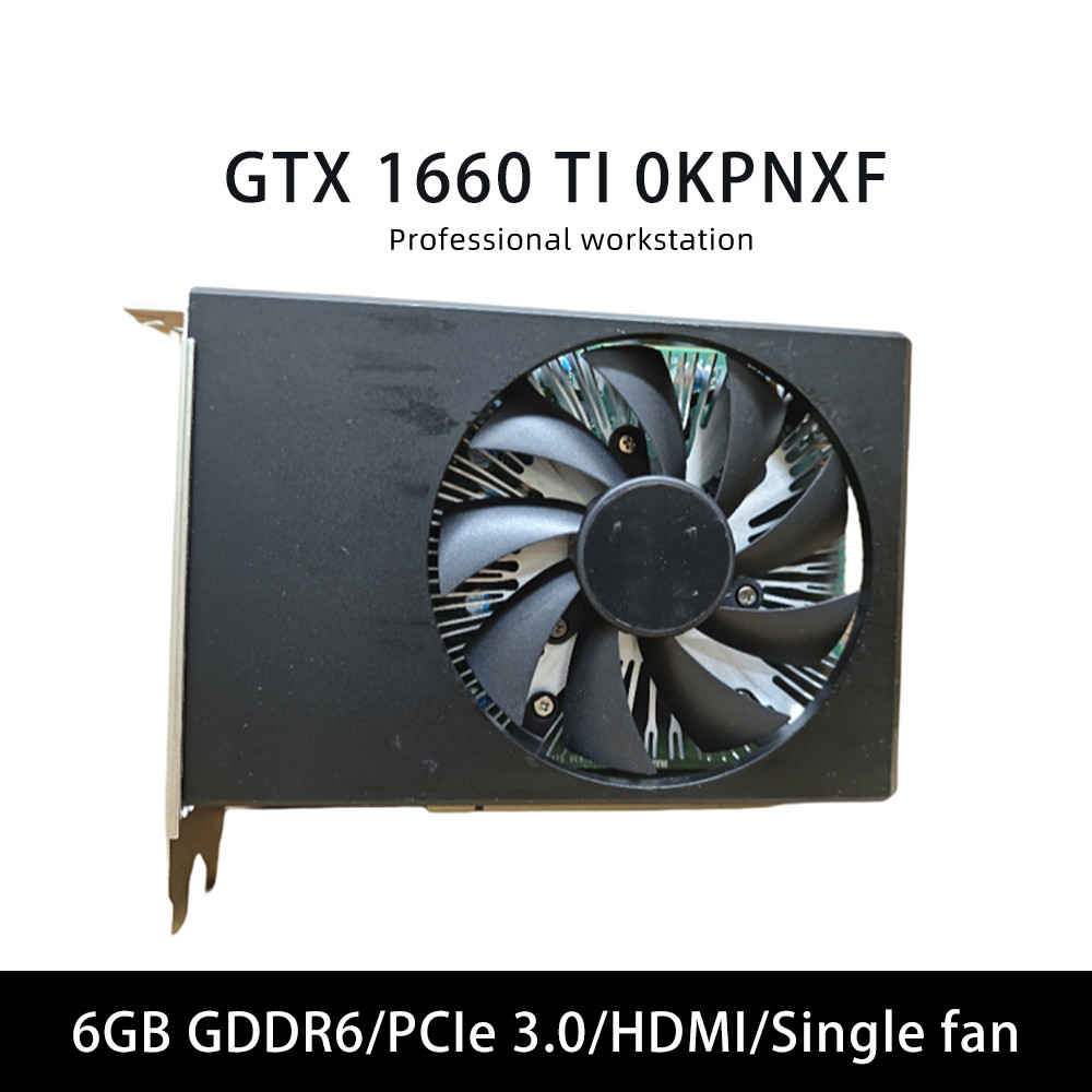 Jual GTX 1660 Ti 6GB GDDR6 Gaming Graphics Card 0KPNXF Model 1536 CUDA ...