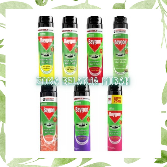 Jual Baygon Aerosol 600ml Obat Nyamuk Baygon Spray Anti Nyamuk ...