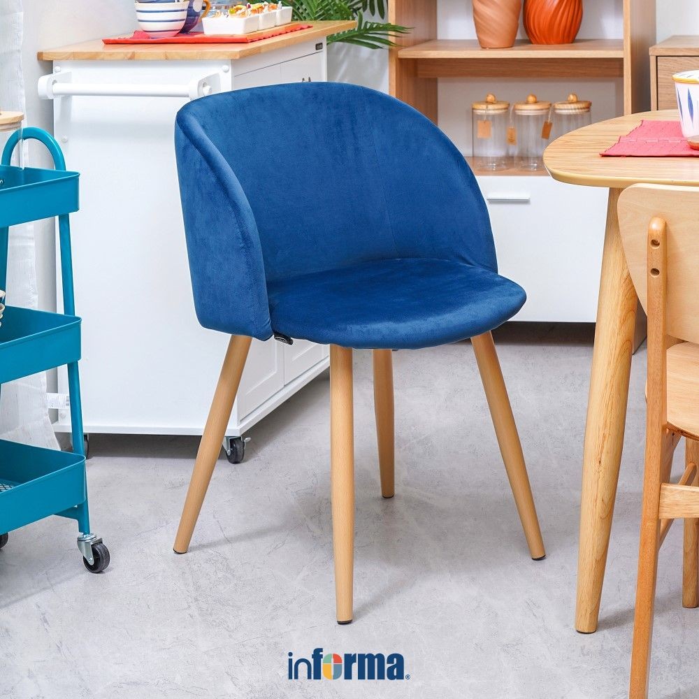 Jual Informa Heinz Kursi Makan - Biru Dining Chair Tempat Duduk Ruang ...