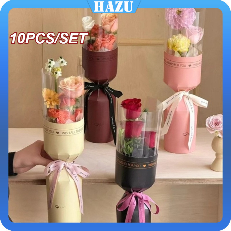 Jual [10Pcs/Set] DIY Kertas Buket Bunga Terintegrasi Potongan Bentuk ...