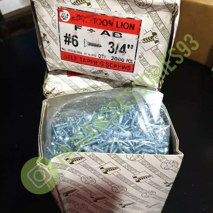 Jual Tapping Sekrup Moonlion 6x¾" (P+AB)/(F+AB) | Shopee Indonesia