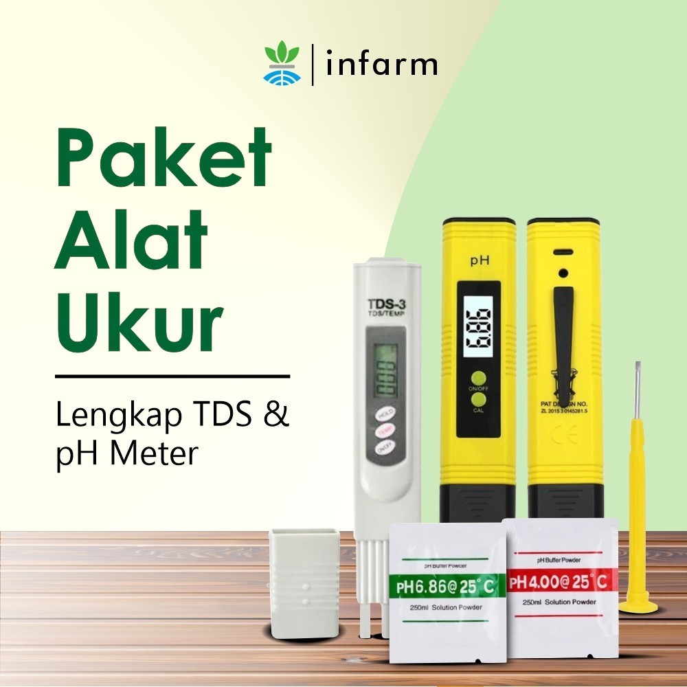 Jual INFARM - Paket Alat Ukur PH Meter Digital dan TDS Meter Portable Akurat Lengkap Bubuk ...