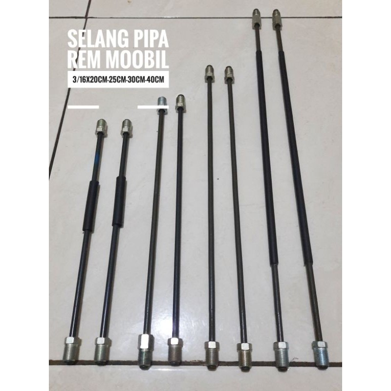 Jual Selang Pipa Rem Mobil 3/16x20cm-25cm-30cm-40cm M10 Terlaris ...