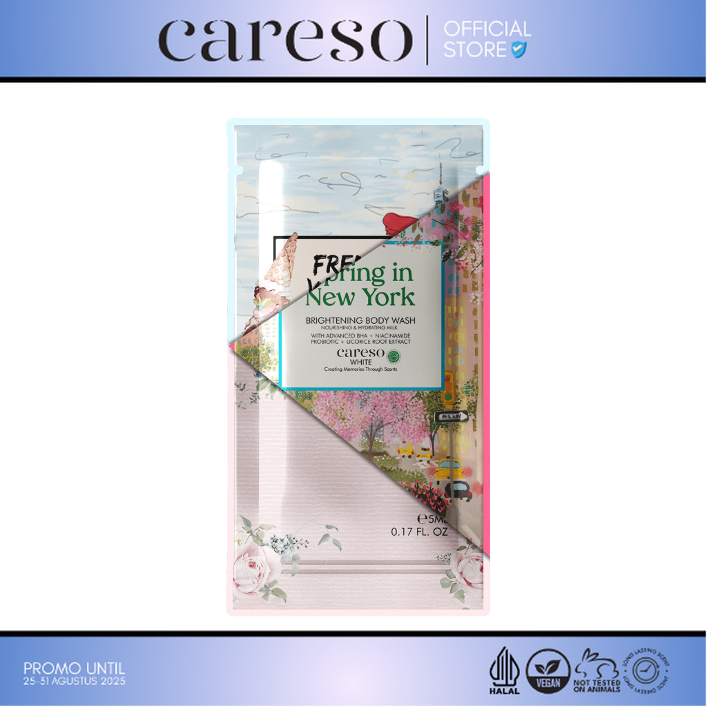 Jual [FREE GIFT] CARESO REGULAR Body Lotion / Body Wash Sample Sachet ...