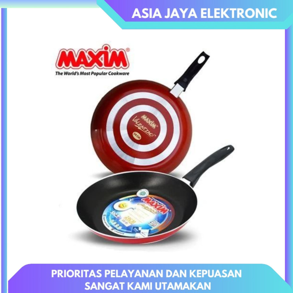Jual MAXIM Panci Teflon Valentino 12-26cm Anti Lengket | Shopee Indonesia