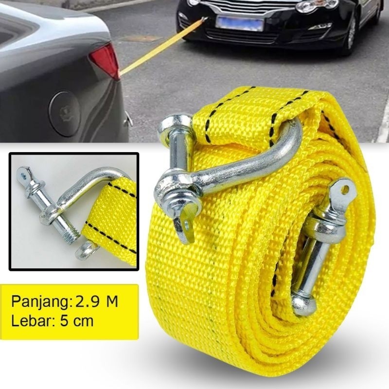 Jual Tali Derek Mobil Emergency Tow Rope - 3M | Shopee Indonesia