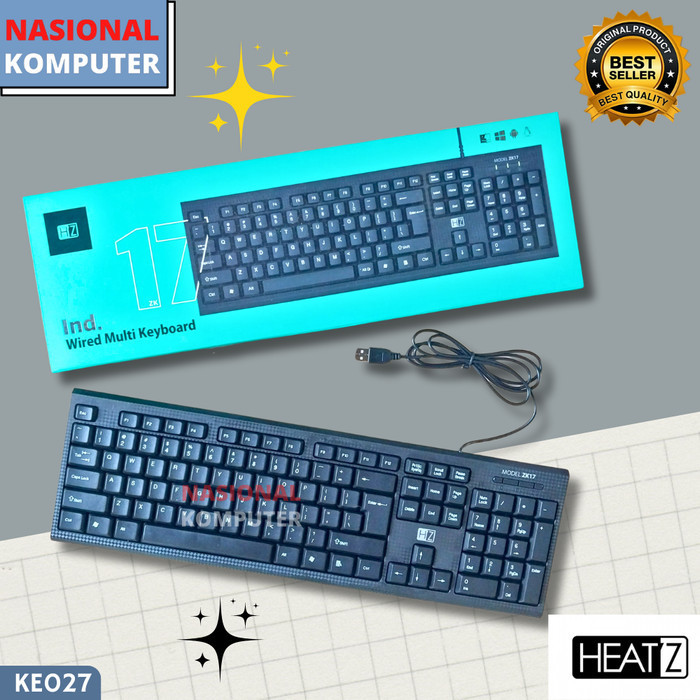 Jual Keyboard PC Standart Heatz USB ZK17 | Keyboard Komputer USB ...