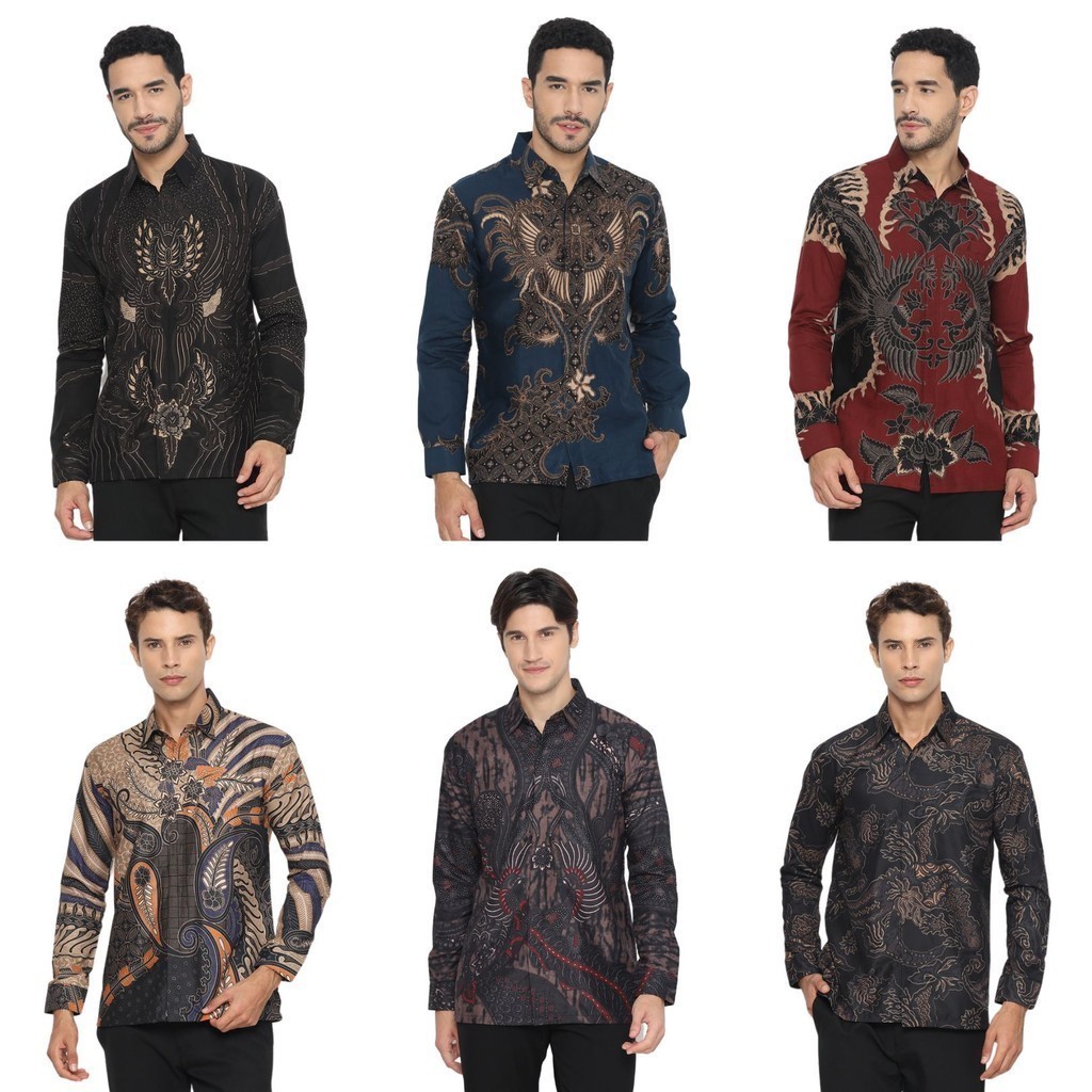 Jual BATIK OLIVER Batik Cowok Lengan Panjang | Shopee Indonesia