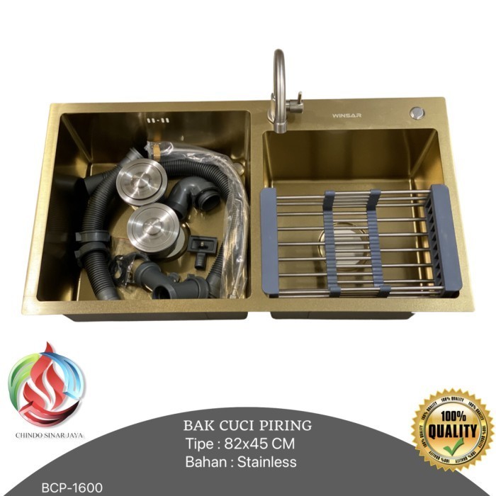 Jual FULL SET BCP 2L STAINLESS BAK CUCI PIRING | Shopee Indonesia