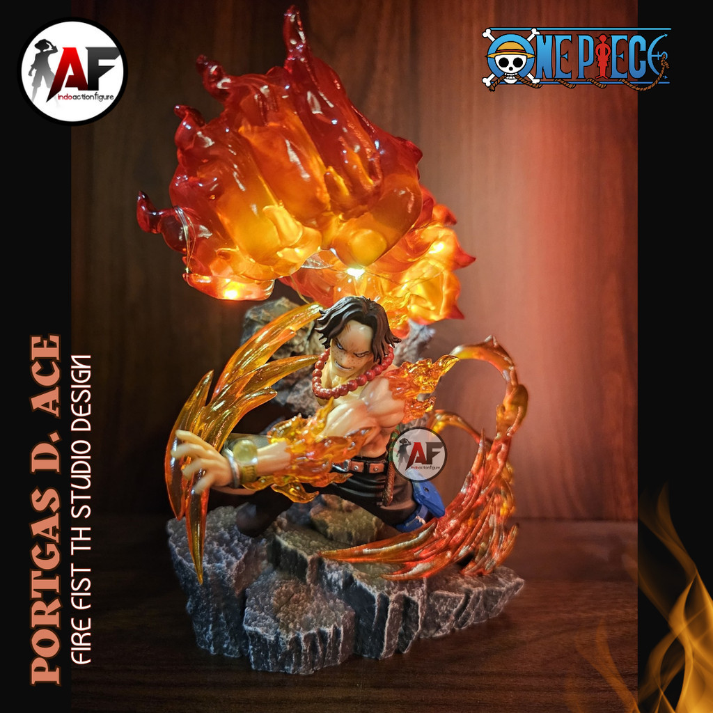 Jual Action Figure One Piece Portgas D Ace Fire Fist TH Studio Design ...