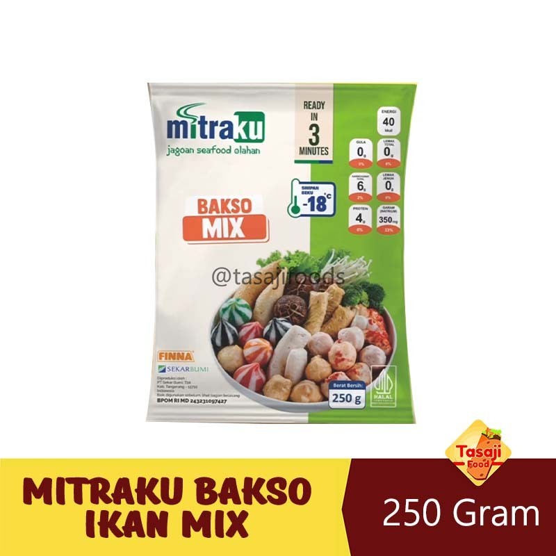 Jual Mitraku Bakso Ikan Mix 250 Gram | Shopee Indonesia