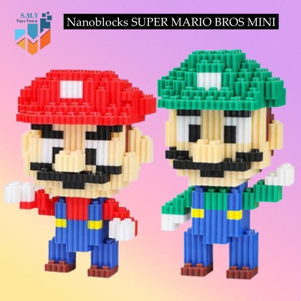 Jual Nano Blocks Super Mario Mini 3D Model Mainan Blok Susun Blok ...