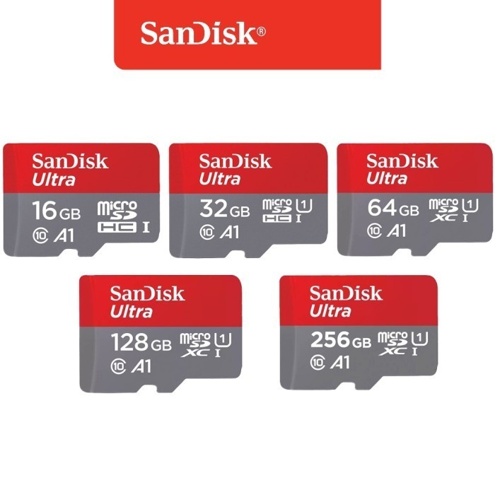 Jual SMARTCOM - SanDisk microSDXC microSDHC Ultra A1 Kartu Memori Card ...