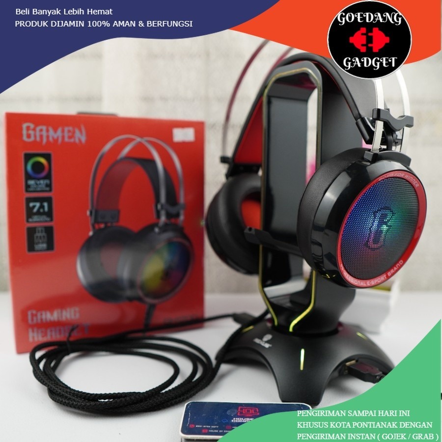 Jual GH1200 HEADSET GAMING GAMEN 100% ORIGINAL USB INPUT 7.1 VIRTUAL ...