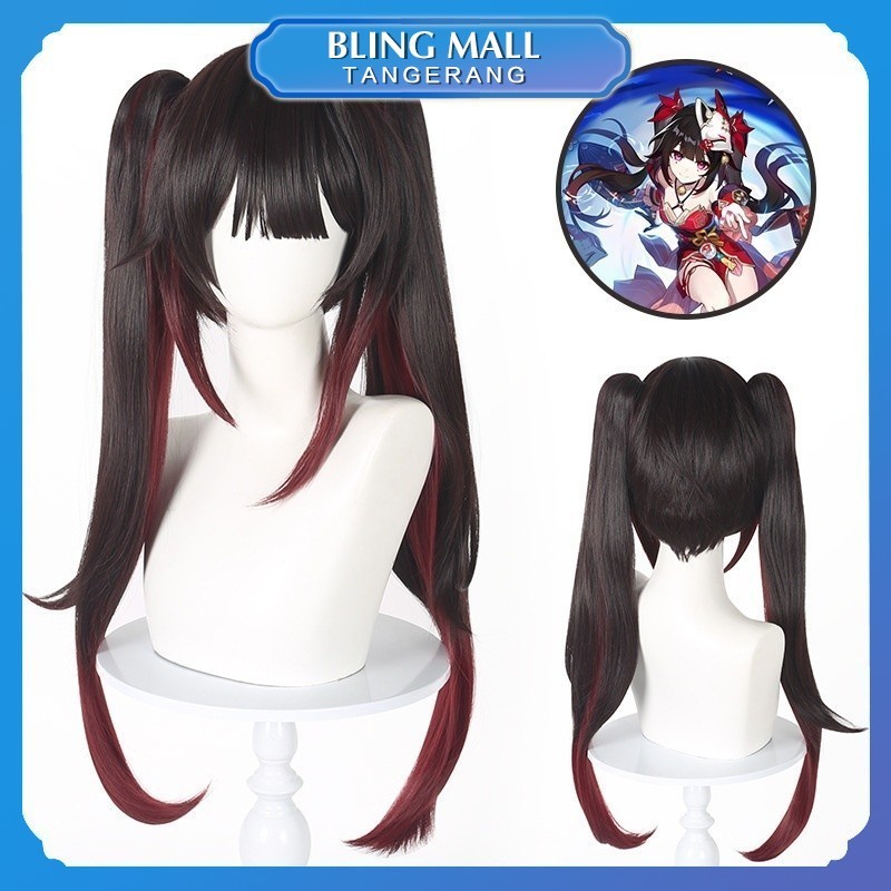 Jual HSR Wig 70 cm Wig Sparkle Sparle Sparke Wig Womanmey Hanabi Honkai ...