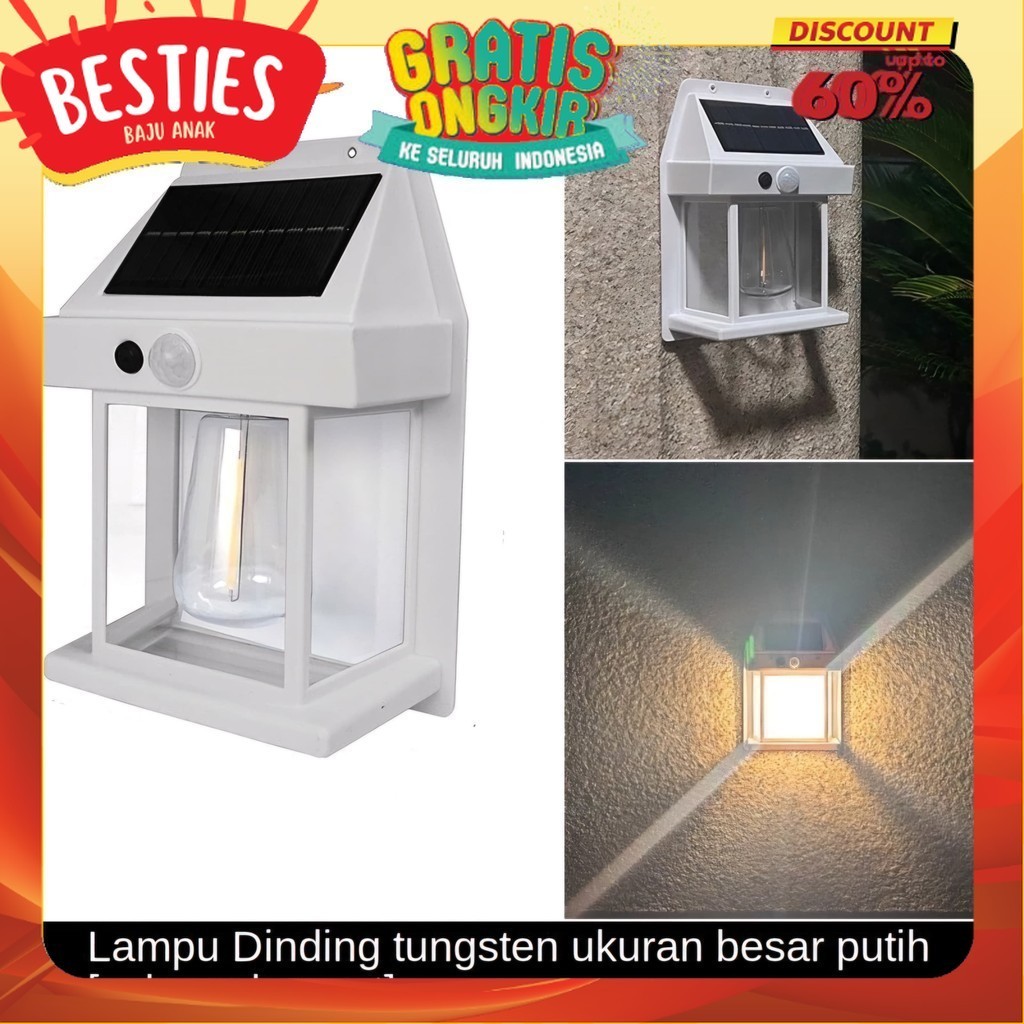 Jual LAMPU DINDING OUTDOOR TAMAN TERAS HEMAT LISTRIK AESTHETIC SOLAR ...