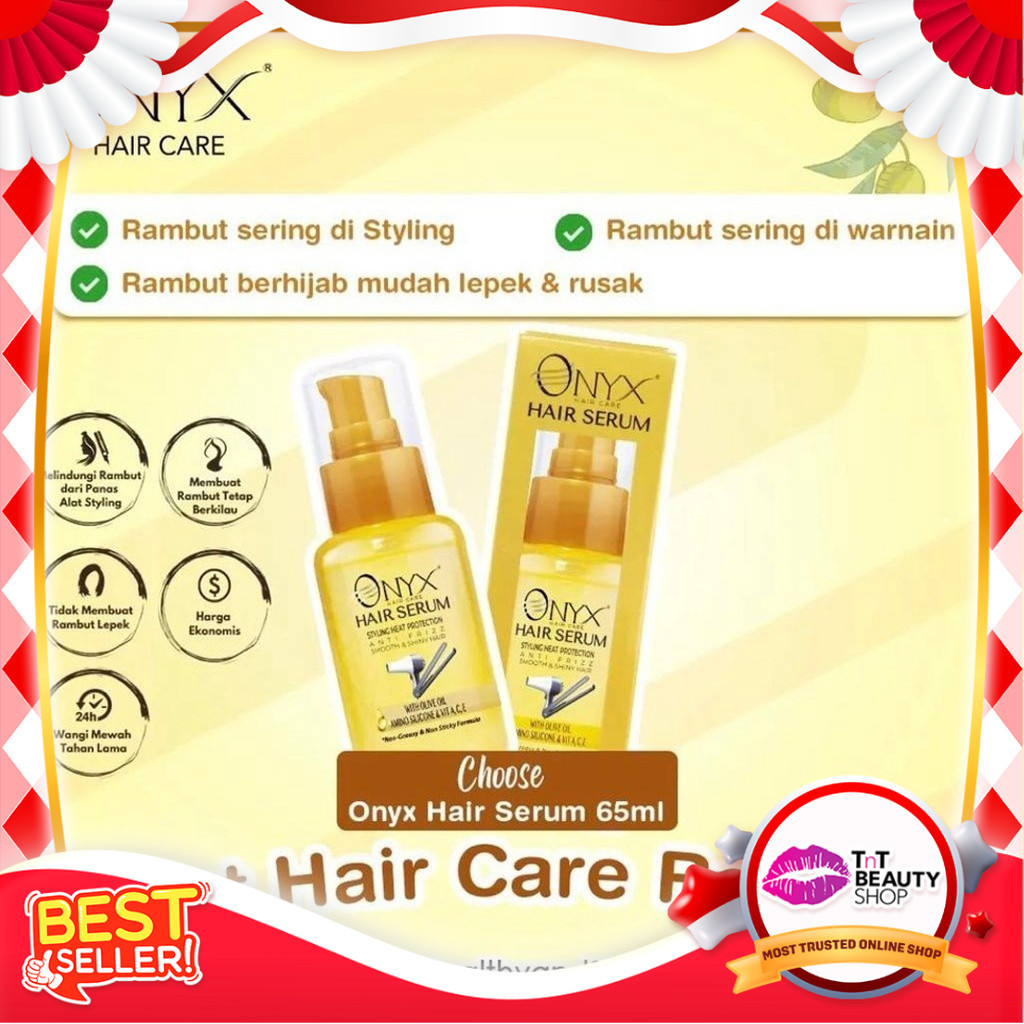 Jual Onyx Hair Serum 65ml - Silky Keratin Spray 50ml - Strengthening ...