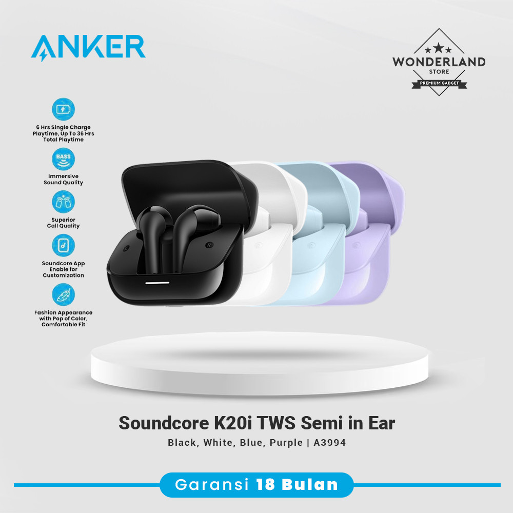Jual Anker Soundcore K20i TWS Semi in Ear Bluetooth Gaming Mode Low ...