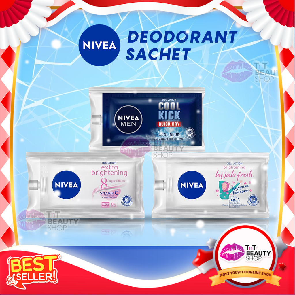 Jual Deodorant Sachet Nivea Men Ice Cool | Hijab Fresh | Extra ...