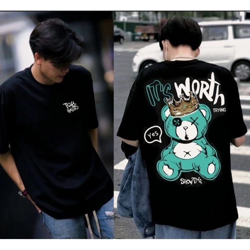 Jual Baju Kaos Distro Tshirt Terlaris IT'S Worth Pakaian Pria Wanita ...