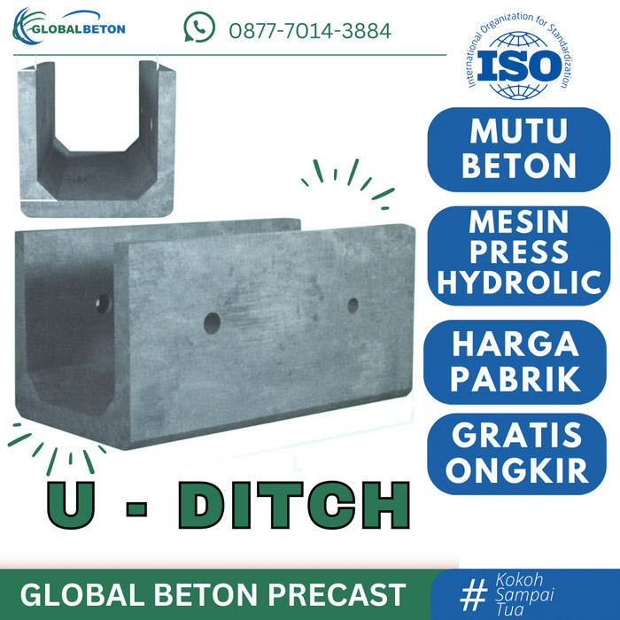 Jual AR U DITCH 20x30x100cm, Mutu beton K300, drainase, saluran, UDitch ...