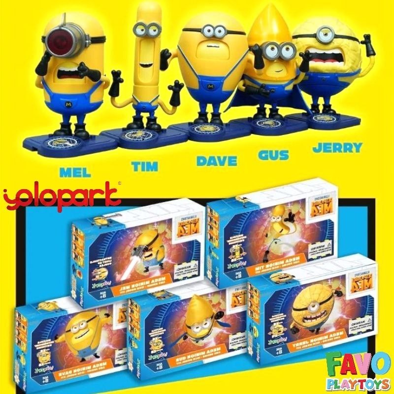 Jual YOLOPARK AMK Series Illumination's Despicable Me 4 Minions - FULL ...