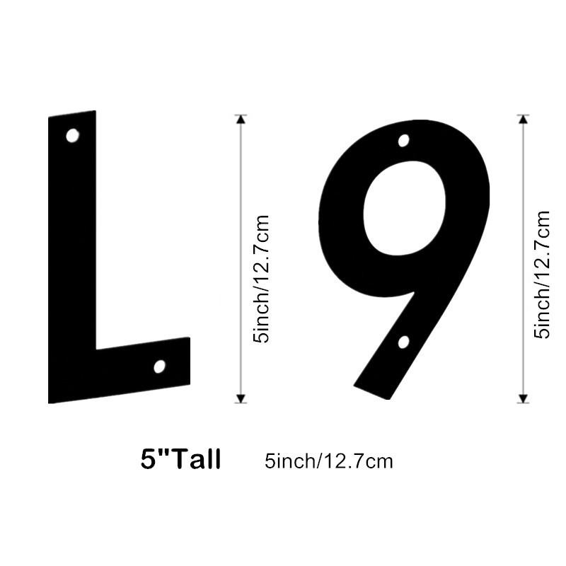 Jual 5 inch house door welcome number sign plates dec plate garden ...