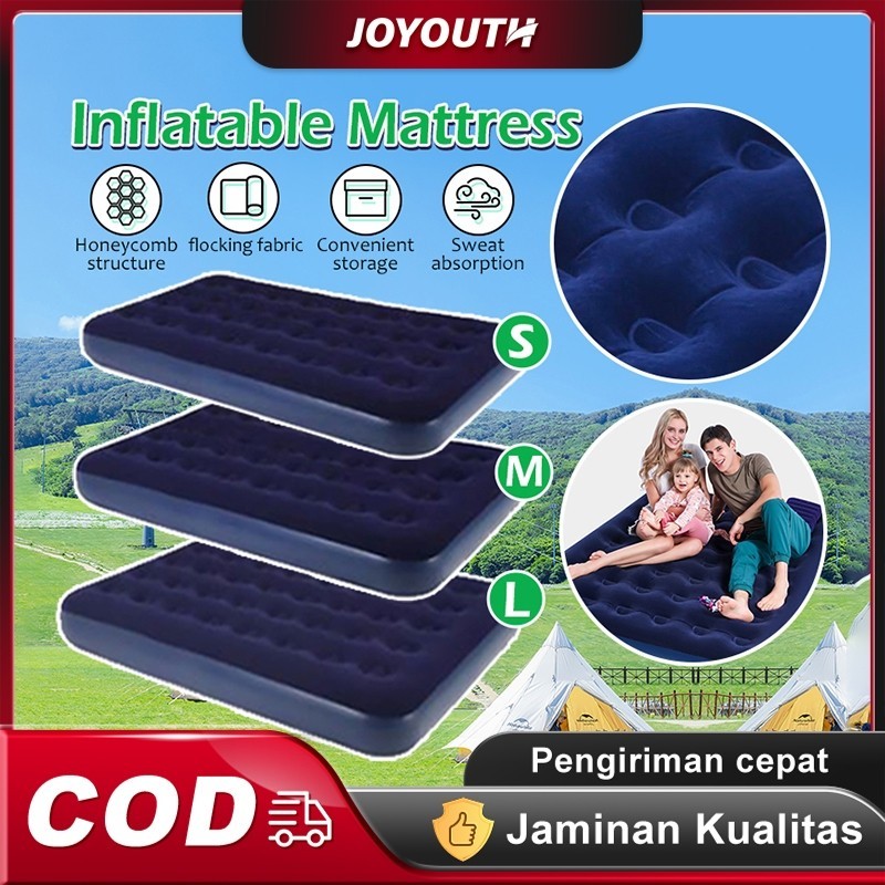 Jual BJ21K JOY Kasur Angin Air Bed Queen Size kasur portable Biru Kasur ...