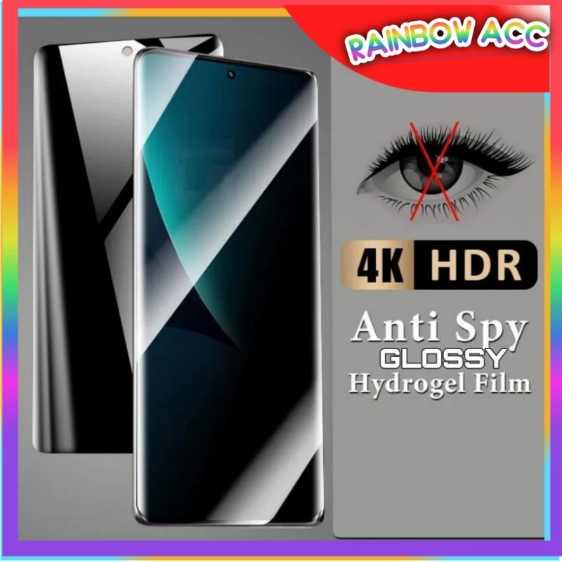 Jual ( GLOSSY ANTI SPY) HYDROGEL PRIVACY XIAOMI REDMI pelindung layar ...