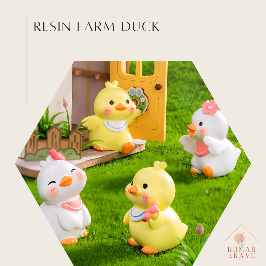 Jual RUMAH KRAVE - Resin Farm Duck Bebek Cake Topper Lucu | Shopee ...