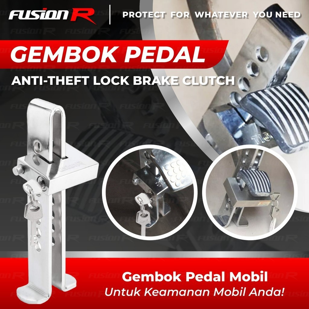 Jual Gembok Pedal Mobil Kunci Pengaman Gas dan Rem Anti Maling Tahan ...