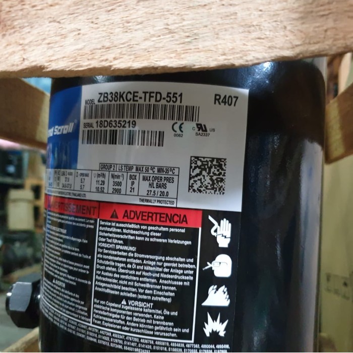 Jual COMPRESSOR KOMPRESOR COPELAND ZB38KCE-TFD-551 (3PK) TANDEM MODEL LAS | Shopee Indonesia