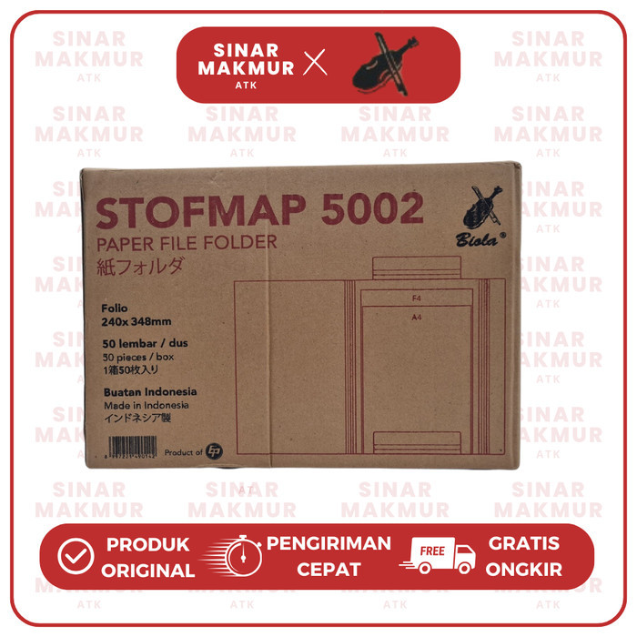 Jual Map Kertas/Stofmap Buffalo/Document Organizer Polos 5002 Biola ...