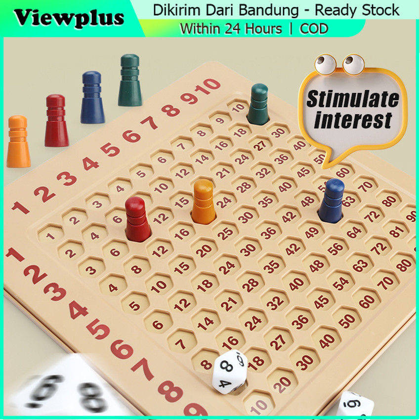 Jual Mainan Edukasi Multiplication Board Montessori Game Wooden ...