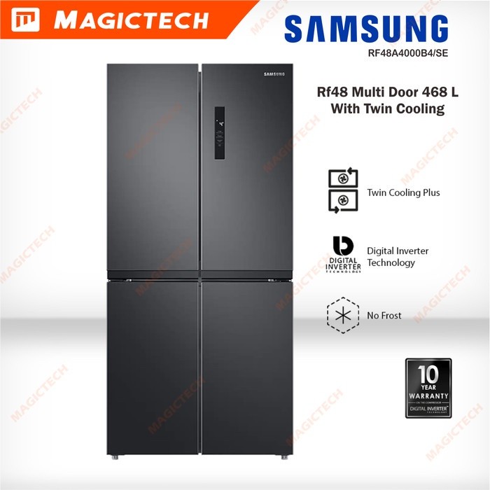 Jual KULKAS SAMSUNG RF48 RF48A4000B4/SE MULTI DOOR TWIN COOLING 4 PINTU ...