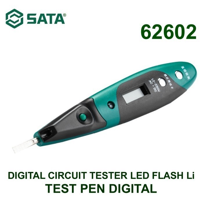 Jual Test pen Tespen Digital AC DC 62602 SATA Circuit Tester | Shopee ...
