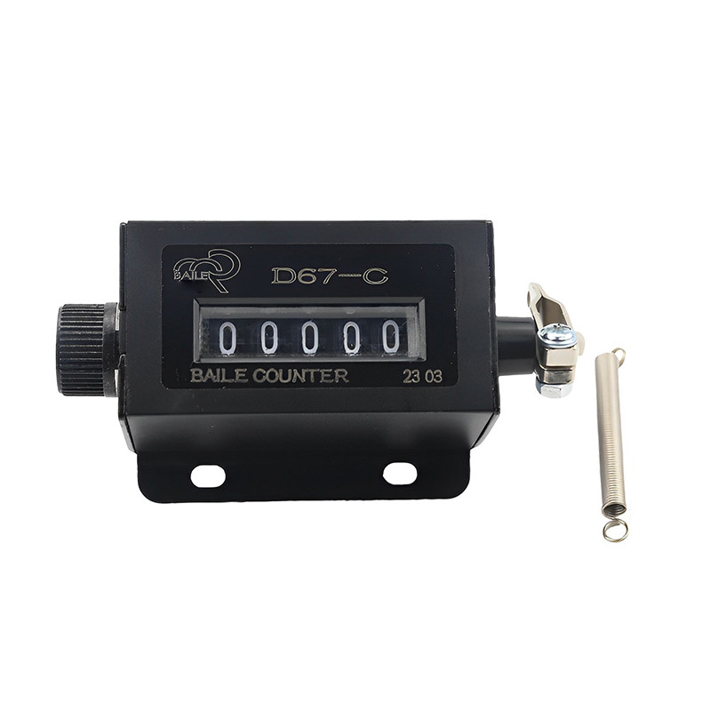 Jual D67-C 5 digit counters Black Casing Mechanical Pull Stroke Counter ...