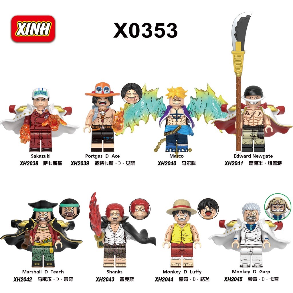 Jual VT - (1pcs) Mainan Mini Bricks One Piece Anime Balok Susun TOY3038 ...