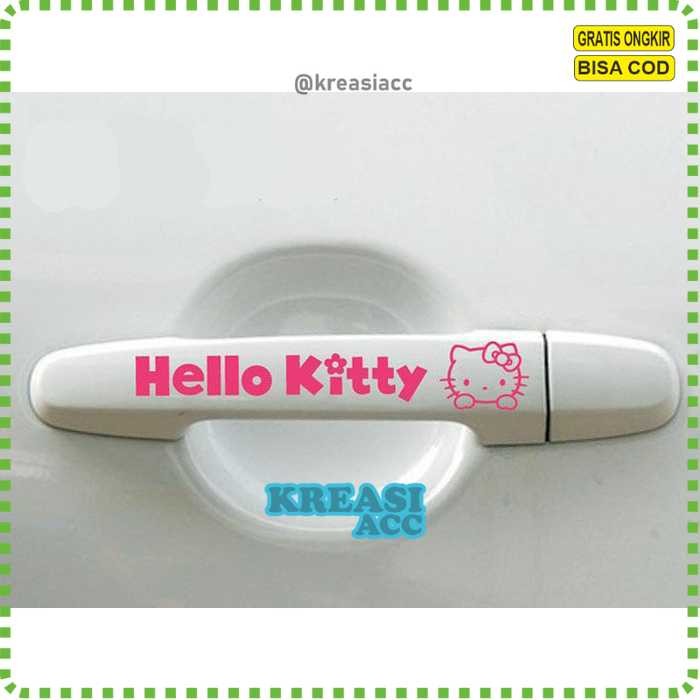 Jual Sticker Hello Kitty Car Handle Door Toyota Nissan Mitsubishi ...