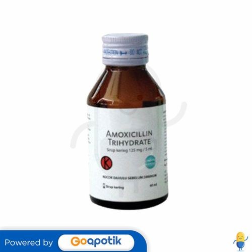 Jual Amoxicillin Trihydrate Bernofarm 125 Mg/5 Ml Dry Syrup 60 Ml | Shopee Indonesia