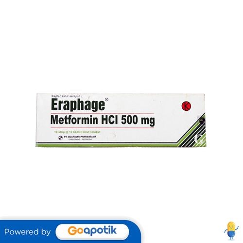 Jual Eraphage 500 Mg Box 100 Kaplet | Shopee Indonesia