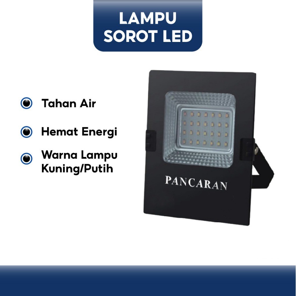 Jual Lampu Sorot Pancaran LED Anti Air Warna Lampu Putih / Kuning 10W / 20W / 30W / 50W /100W ...