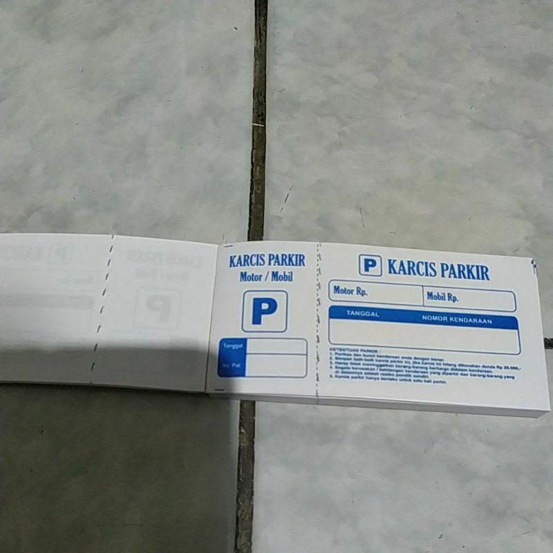 Jual Karcis Parkir Motor Mobil | Shopee Indonesia